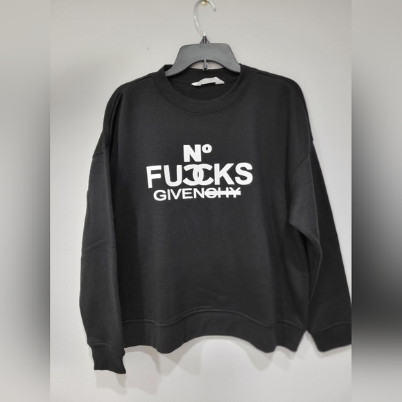 Hand Crafted | Tops | Nwt Custom Black Sweatshirt No F Given Women ...